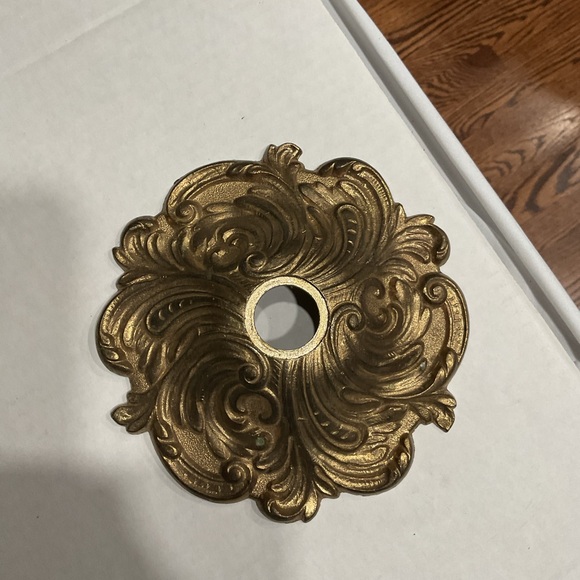 Guth lighting | Other | Vintage Cast Brass Light Canopy | Poshmark